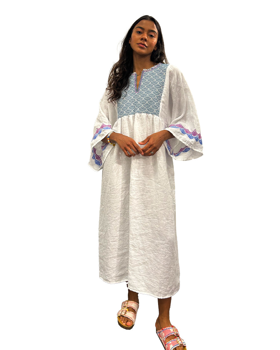 Levante White Linen Dress – shopatsauce.com