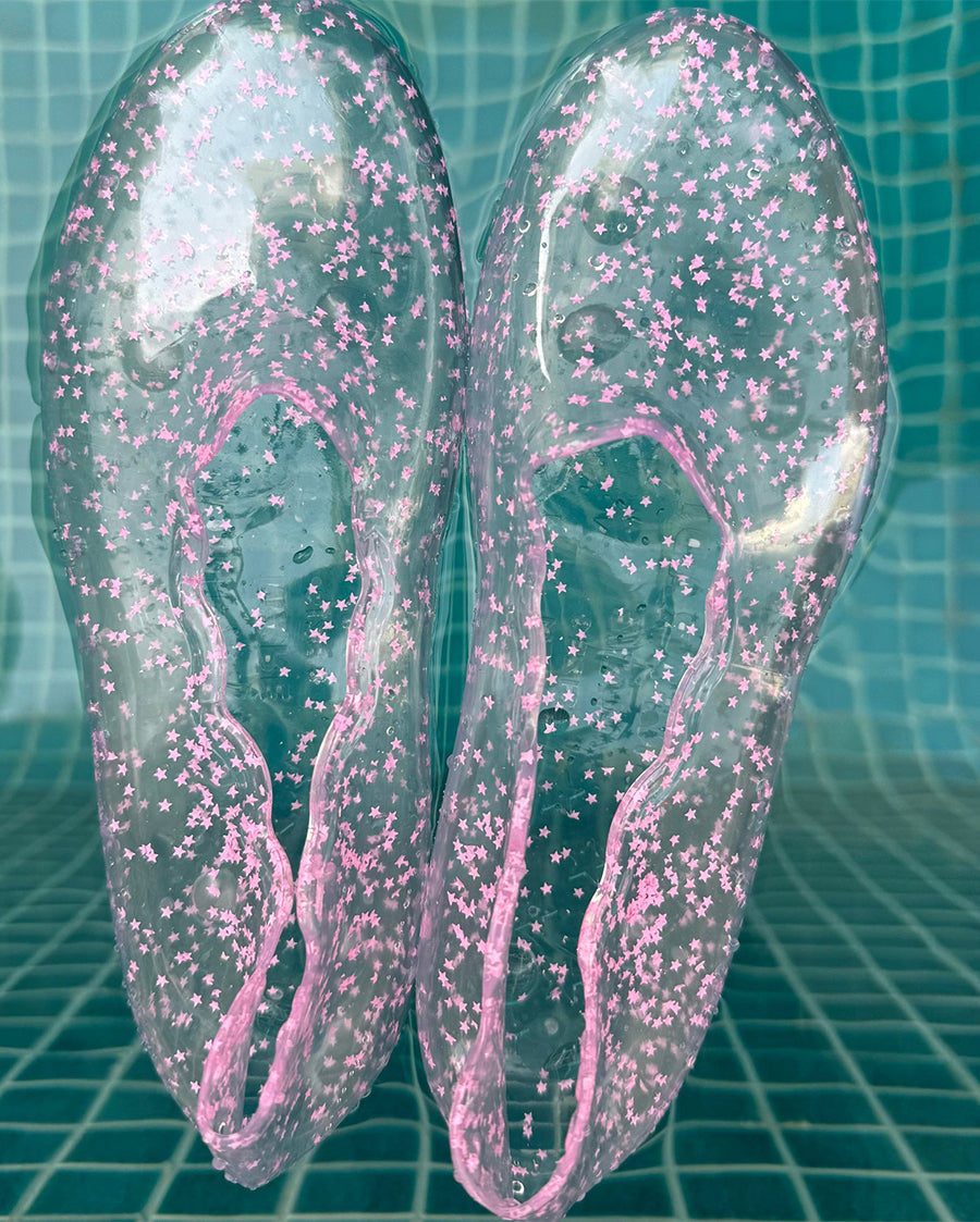 Monfaradi Mare Beach Ballerinas with Pink Stars – shopatsauce.com